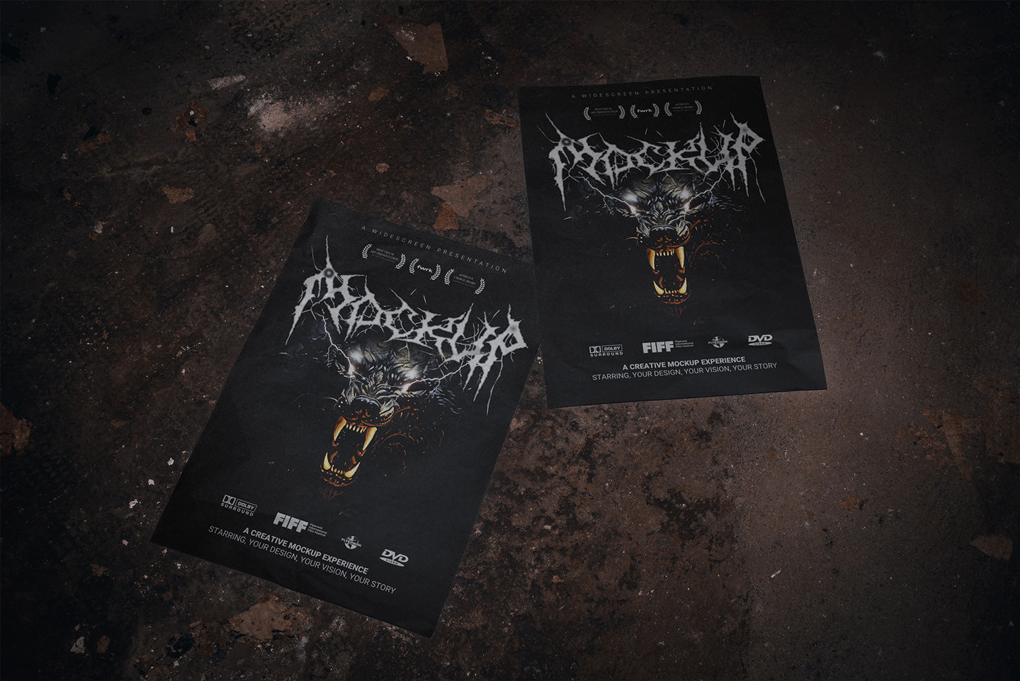Basement A3 Poster Mockup - Floor Loose – flyerwrk