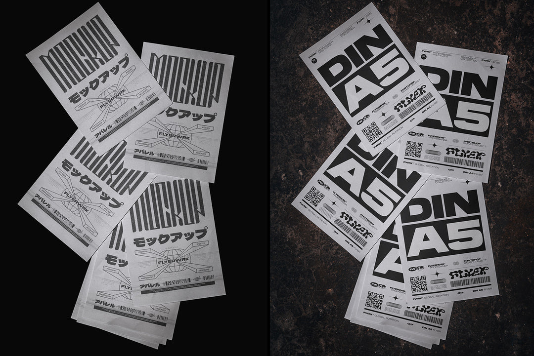 Basement A5 Flyer Mockup - Floor Loose – flyerwrk