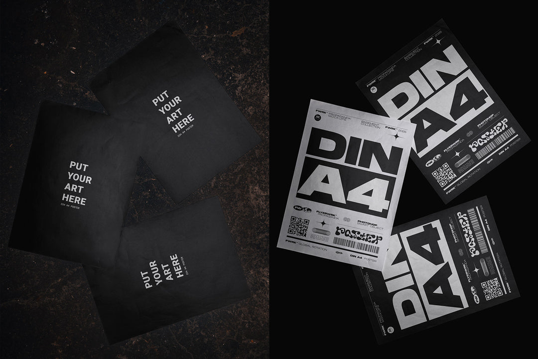 Basement Poster Mockup Bundle – flyerwrk