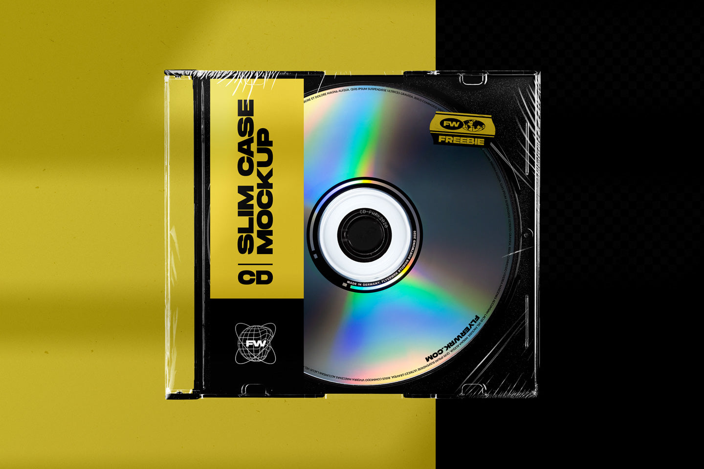 CD Slim Case Mockup – flyerwrk