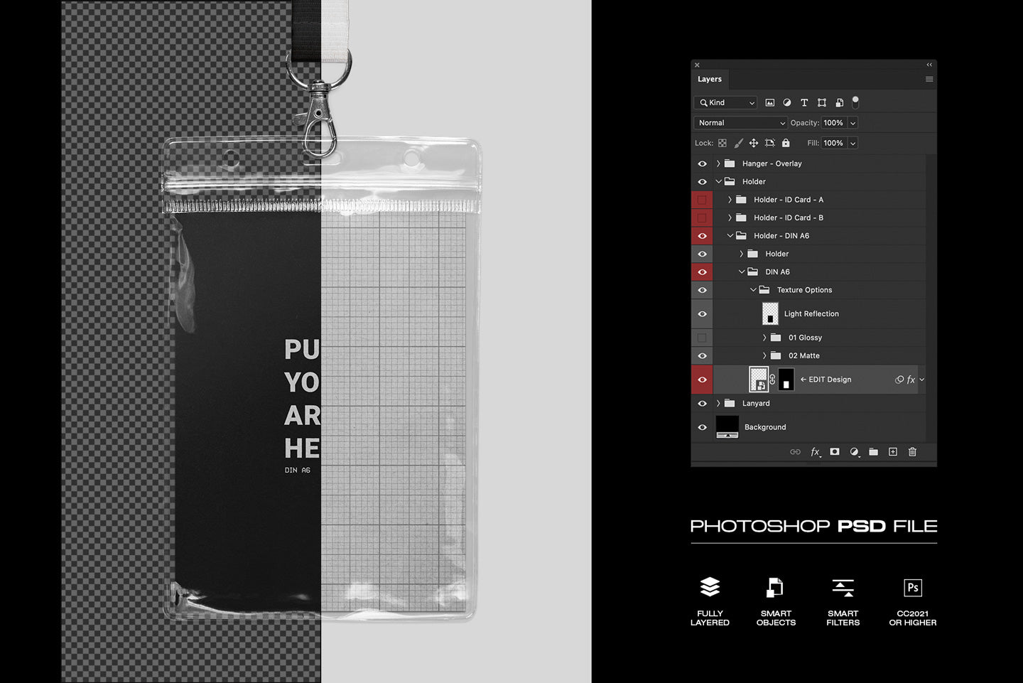 Authentic Lanyard & ID Badge Mockup – flyerwrk