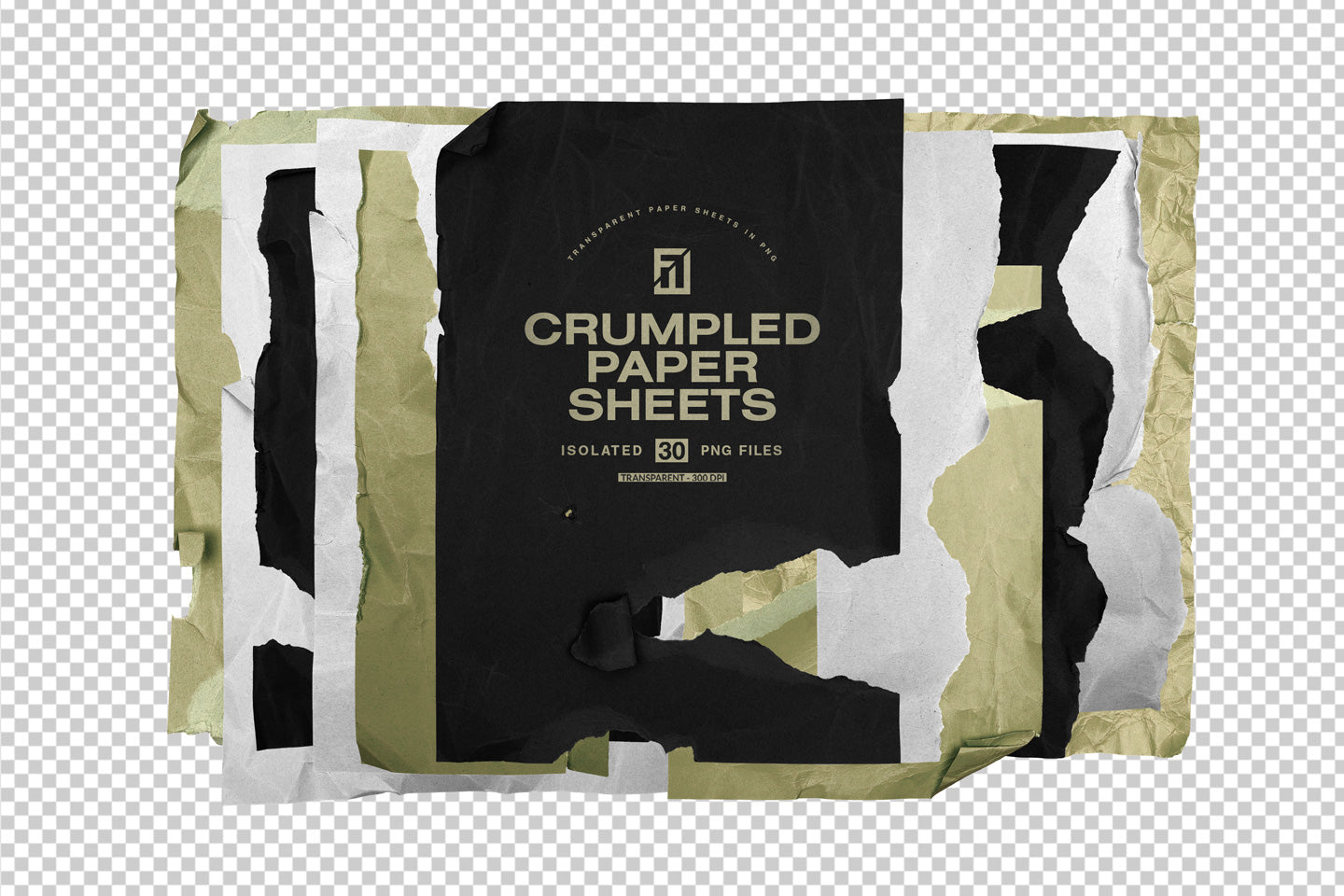 Crumpled Paper Sheets – flyerwrk